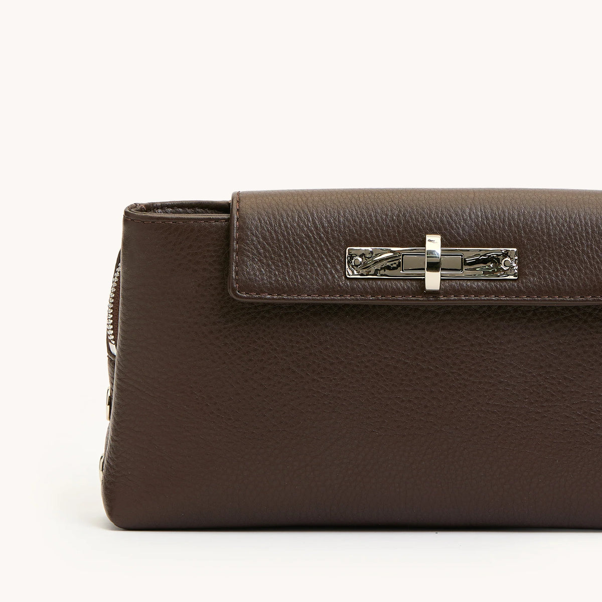 Charlotte Small Espresso Pebble Silver – Blush Boutique AK