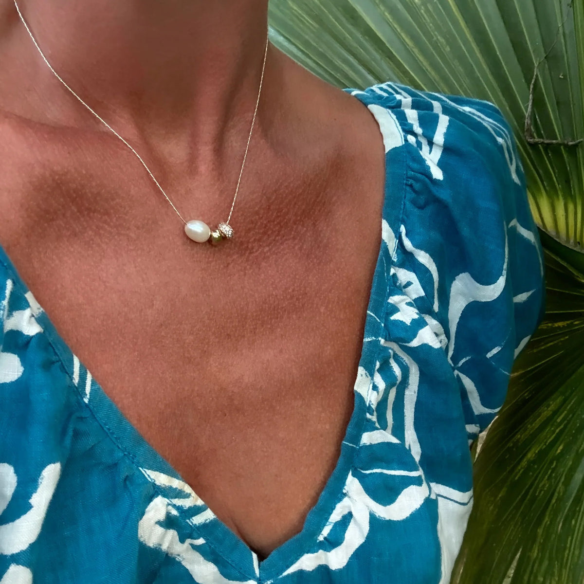 Isla Gold Bead Necklace – Blush Boutique AK