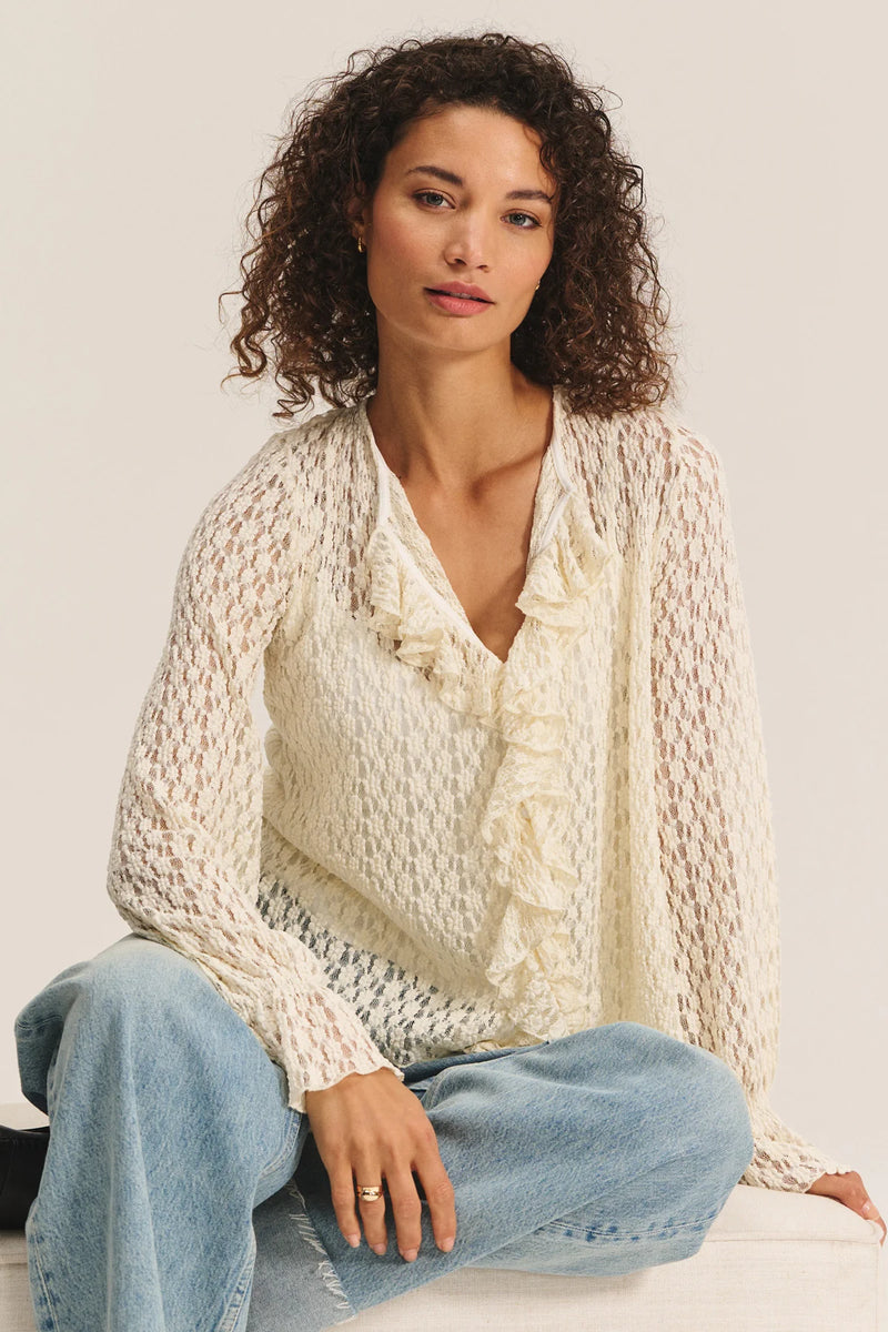 Natalie Stretch Lace Blouse Moon – Blush Boutique AK